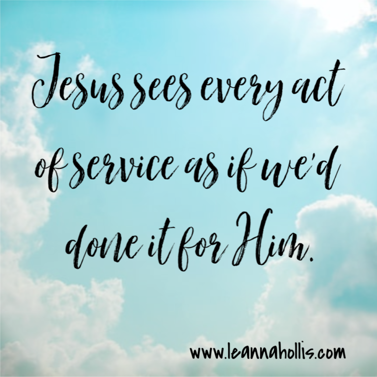 Well Done Good and Faithful Servant – Leanna Hollis