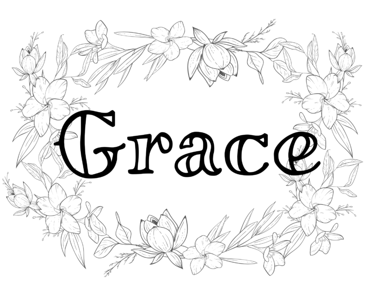 Grace coloring sheet – Leanna Hollis